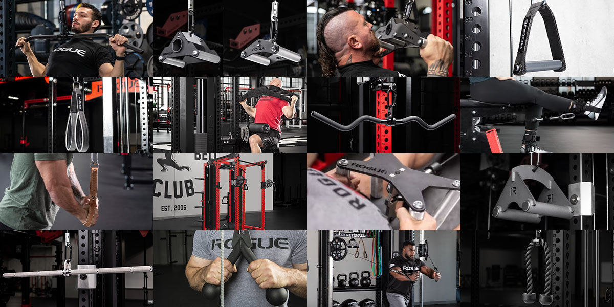Premium Cable Attachments for Functional Trainers and Cable Machines | Rogue Fitness Canada